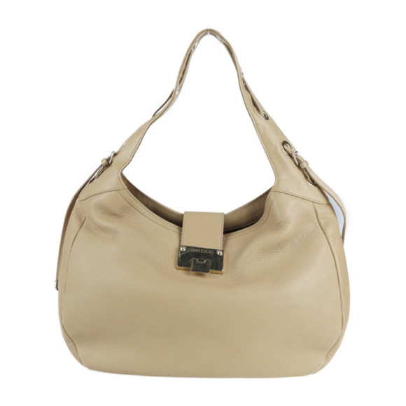 Jimmy Choo | Bags | Jimmy Choo Shoulder Bag Leather Beige | Poshmark